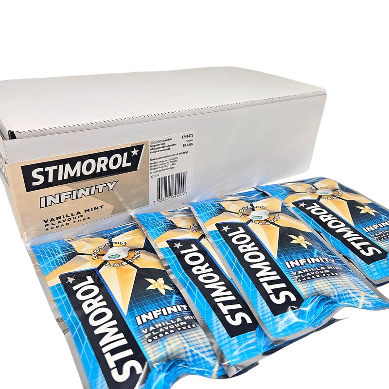 Stimorol Infinity Vanilla Mint 28x30g poser| Storpakk - Billigmarkedet.no