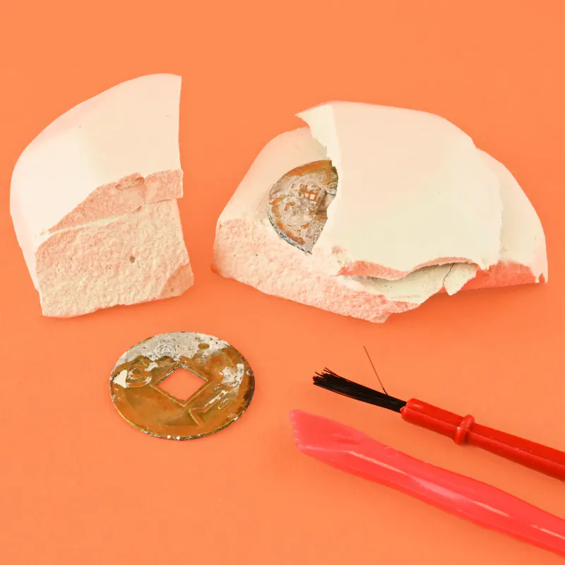 Dig It Out Gold 7cm | Utgravingssett gull for barn - Billigmarkedet.no